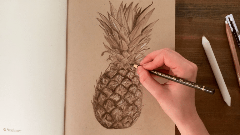 How to Draw a Pineapple in 5 Steps
