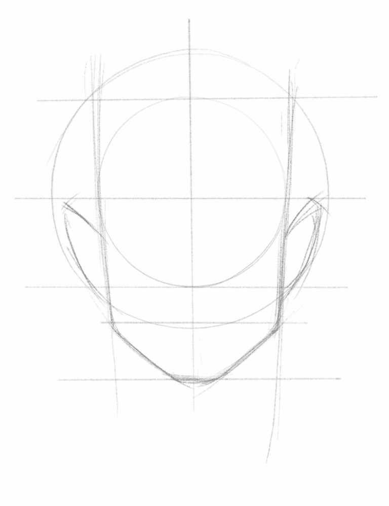 How to Draw a Head From the Front: Loomis Method