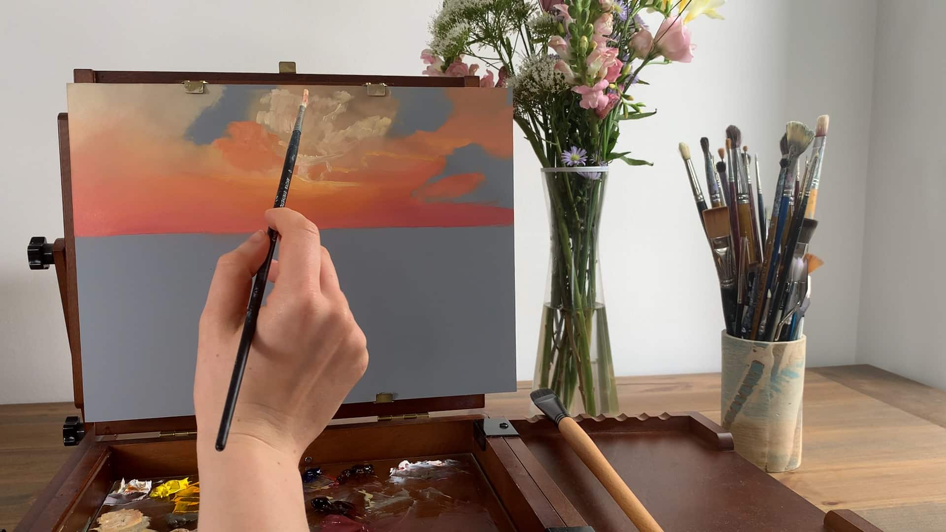 Sunset Painting Tutorial: Step By Step