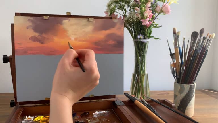 Sunset Painting Tutorial: Step By Step