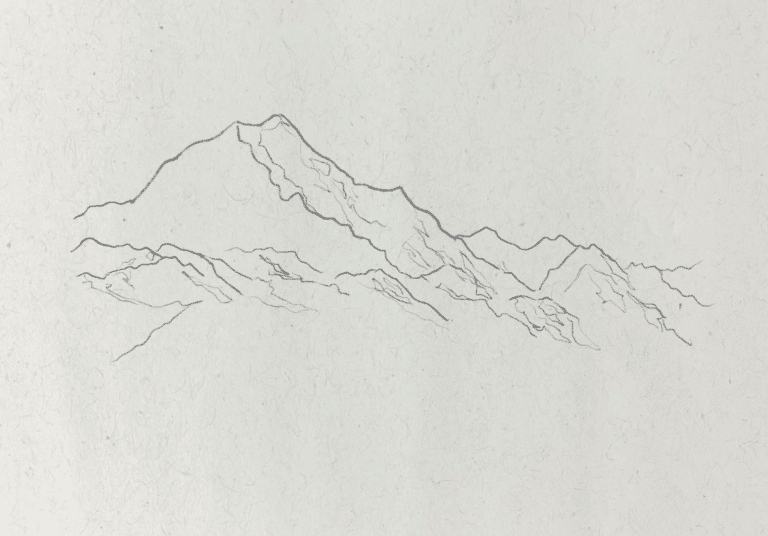 How to Draw a Mountain: Step-by-step Tutorial