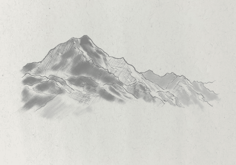 How to Draw a Mountain: Step-by-step Tutorial